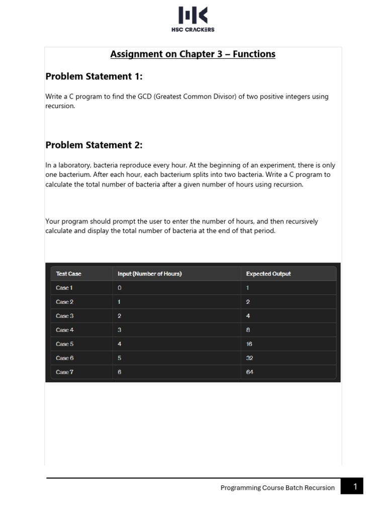1.9 Recursion (Solve) | PDF