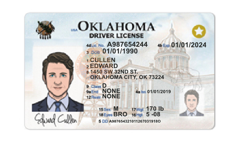 Oklahoma Driver License PSD Template Front&Back | PDF
