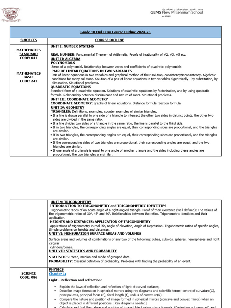 Mid Term Assessment Grade 10 | PDF | Quadratic Equation | Sphere