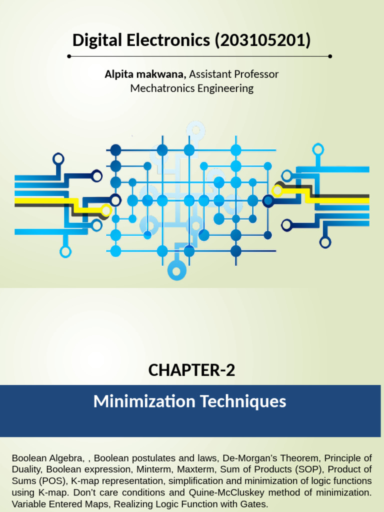 DE Unit-2 | PDF | Boolean Algebra | Teaching Mathematics