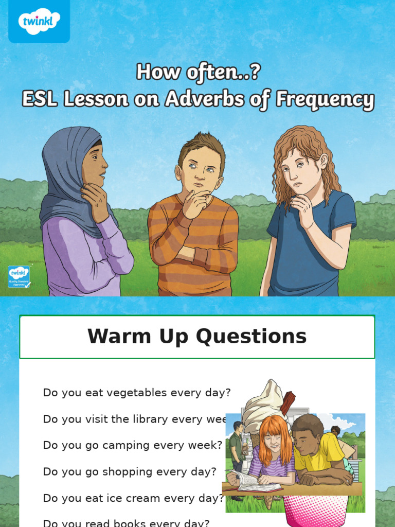 T Eal 1655202175 How Often Esl Lesson On Adverbs of Frequency Ver 7 | PDF