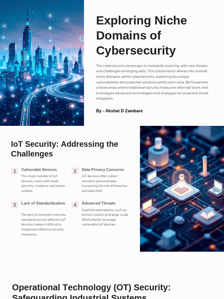 Exploring Niche Domains of Cybersecurity | PDF | Security | Computer ...