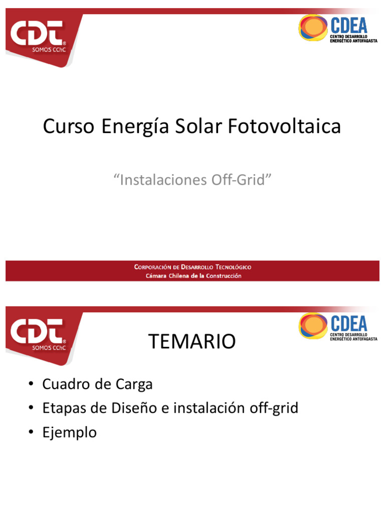 Presentación 4 Instalaciones Aisladas | PDF | Fotovoltaica | Panel solar
