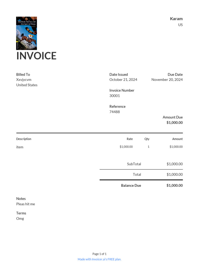 Invoice: Billed To Date Issued Due Date | PDF