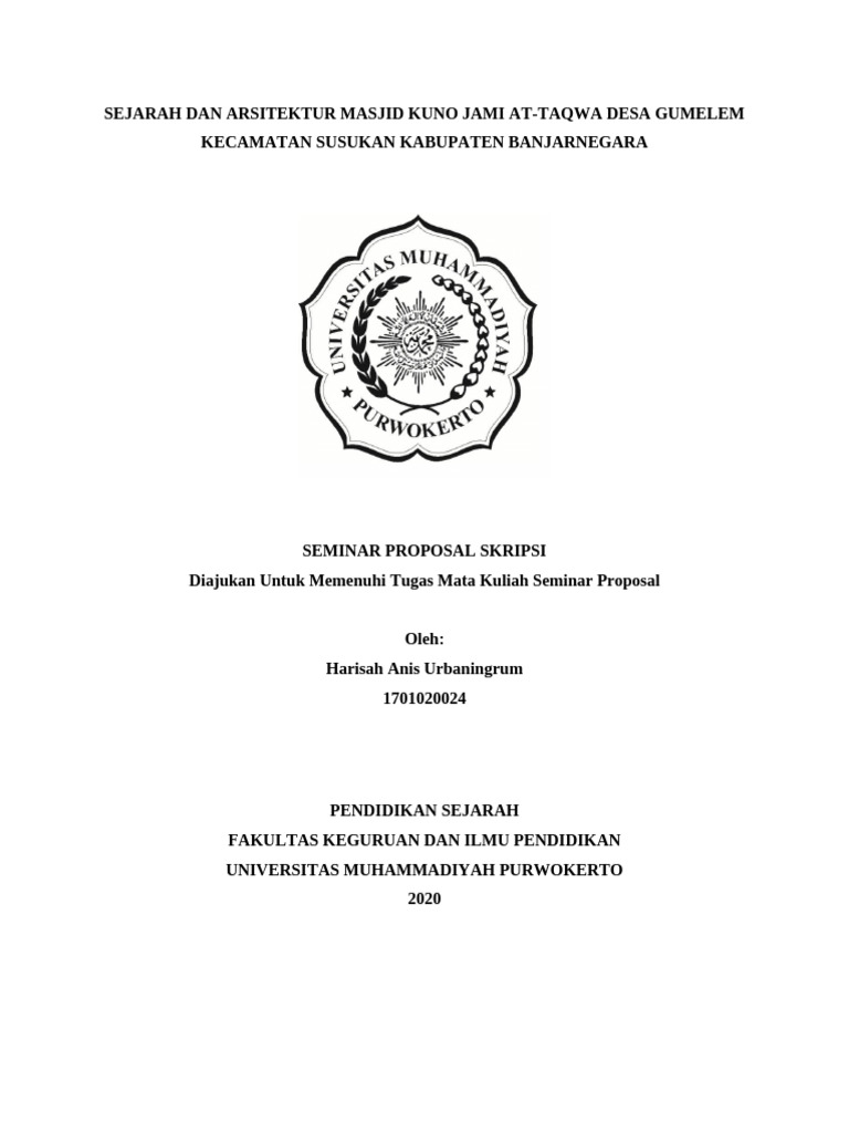 Sejarah Dan Arsitektur Masjid Kuno - Harisah Anis Urbaningrum | PDF