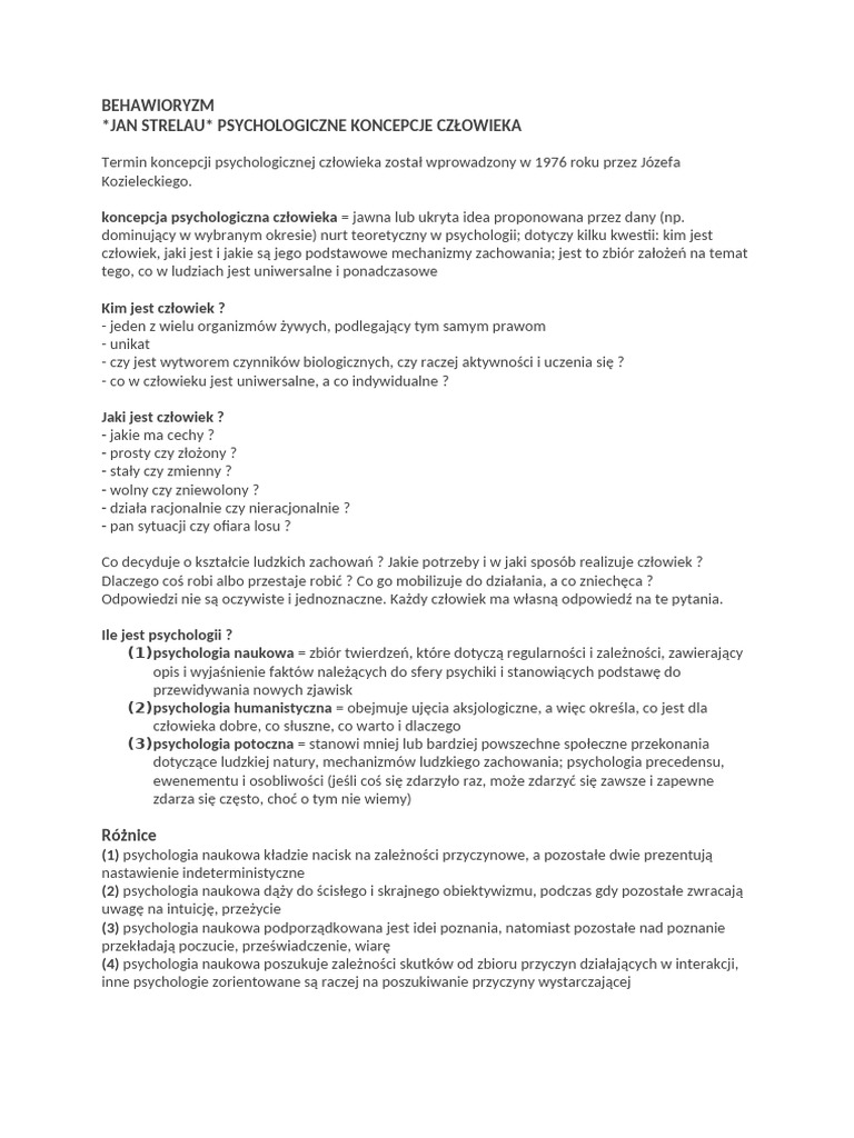 BEHAWIORYZM | PDF