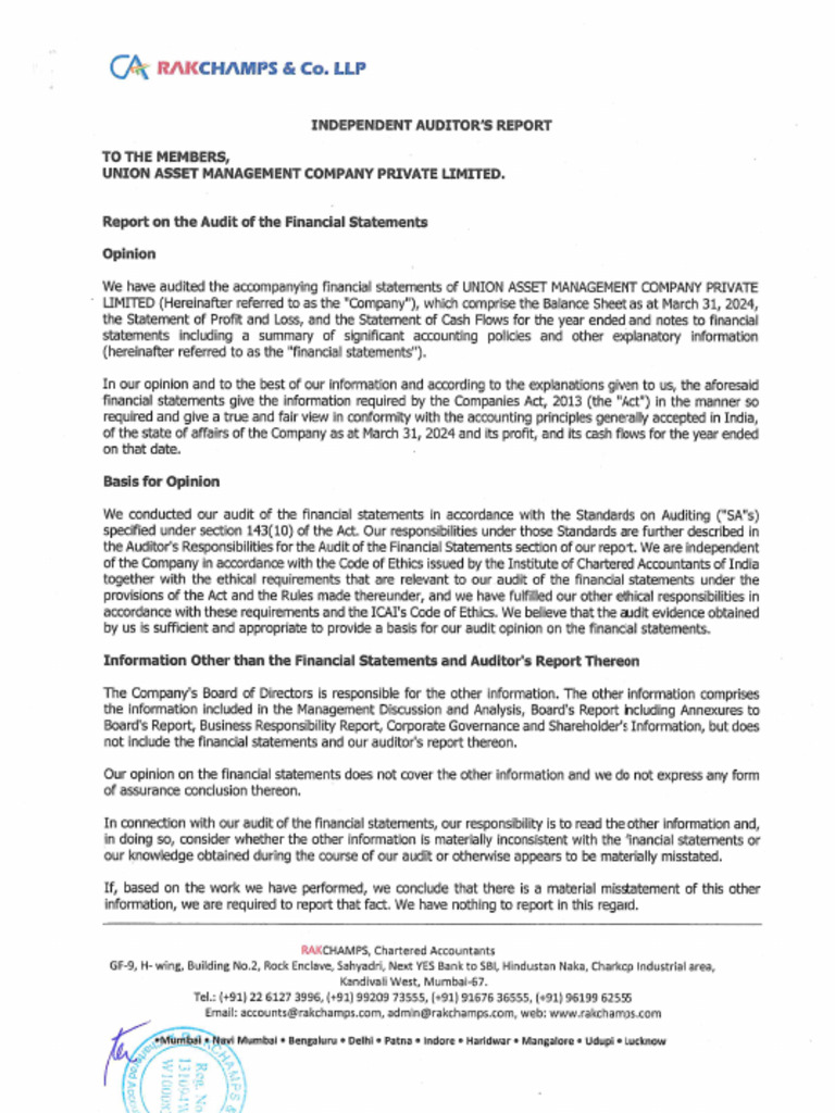 Union AMC 24 July 2024 | PDF