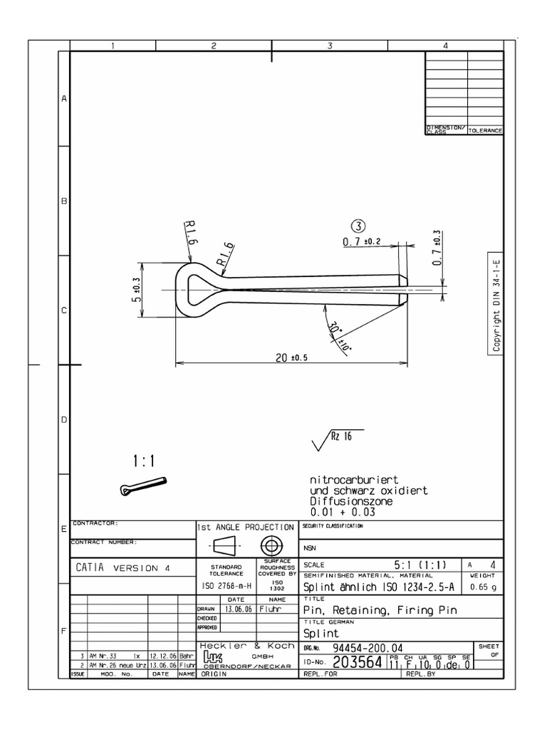 203 564 - Firing Pin Retainer Pin | PDF
