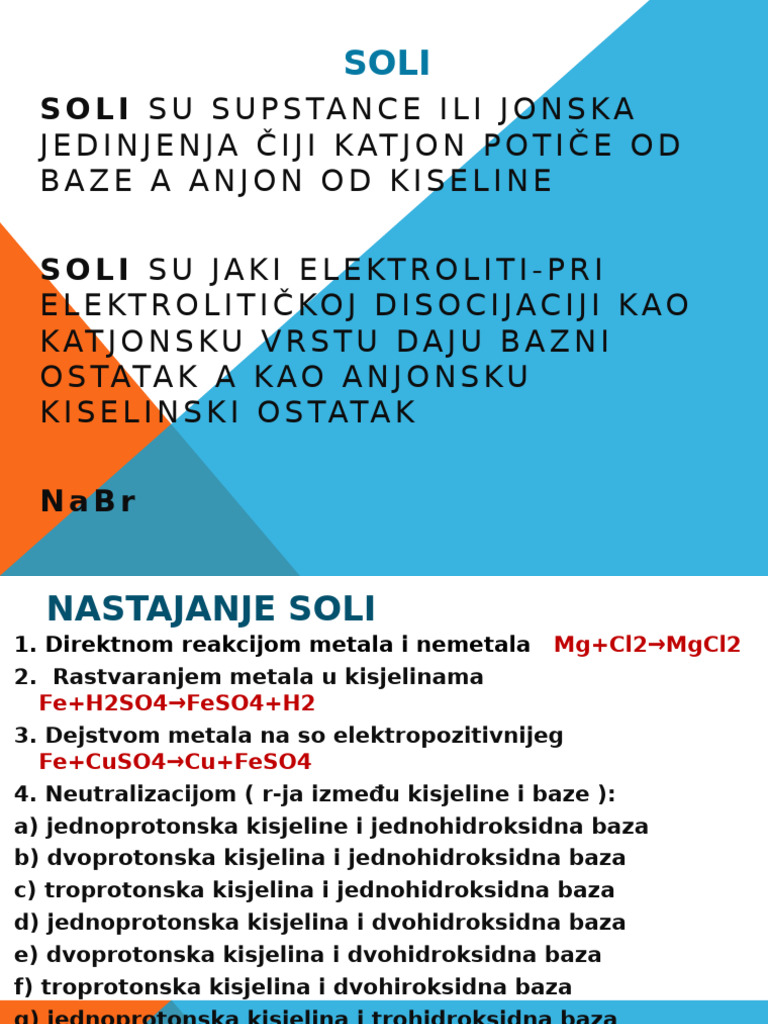 4.neutralizacija, Soli | PDF