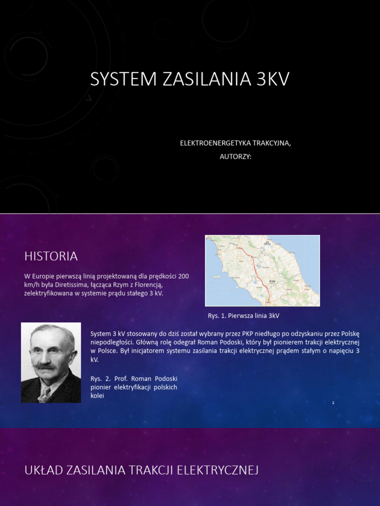 Elektroenergetyka Trakcyjna System Zasilania 3kV | PDF