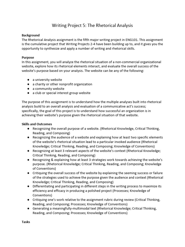 Rhetorical Analysis of Organizational Websites | PDF | Critical ...
