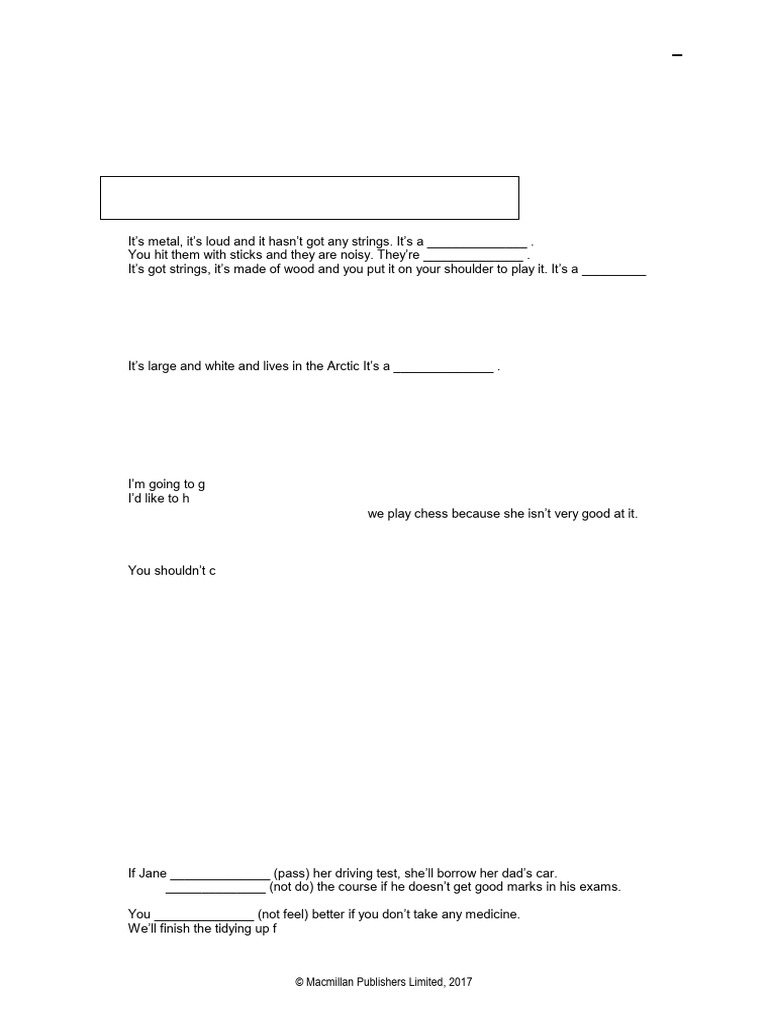 All Clear 6th Grade Revision Test Units 7 - 9 | PDF | Language Arts ...