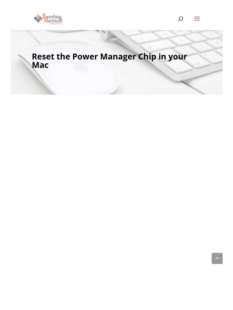 Reset SMC on Your Mac Guide | PDF | Computer Keyboard | Apple Inc.