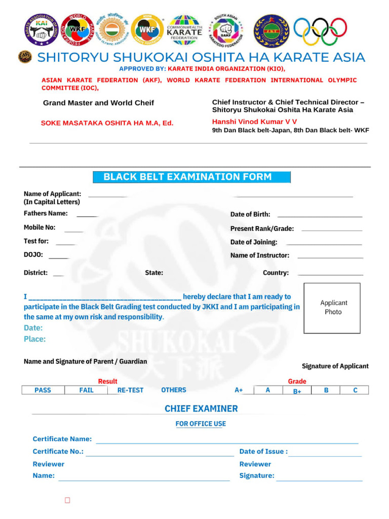 Shukuokai Form | PDF