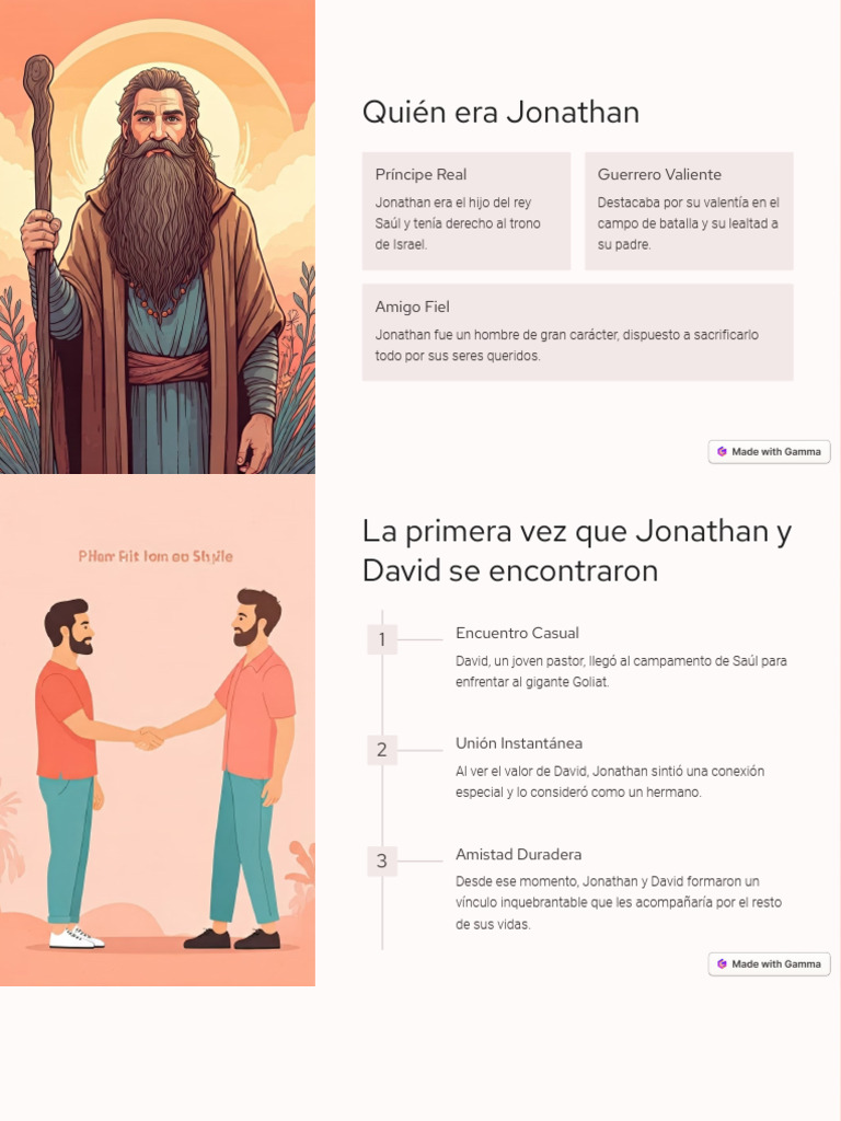 Quien Era Jonathan | PDF | David | Amistad