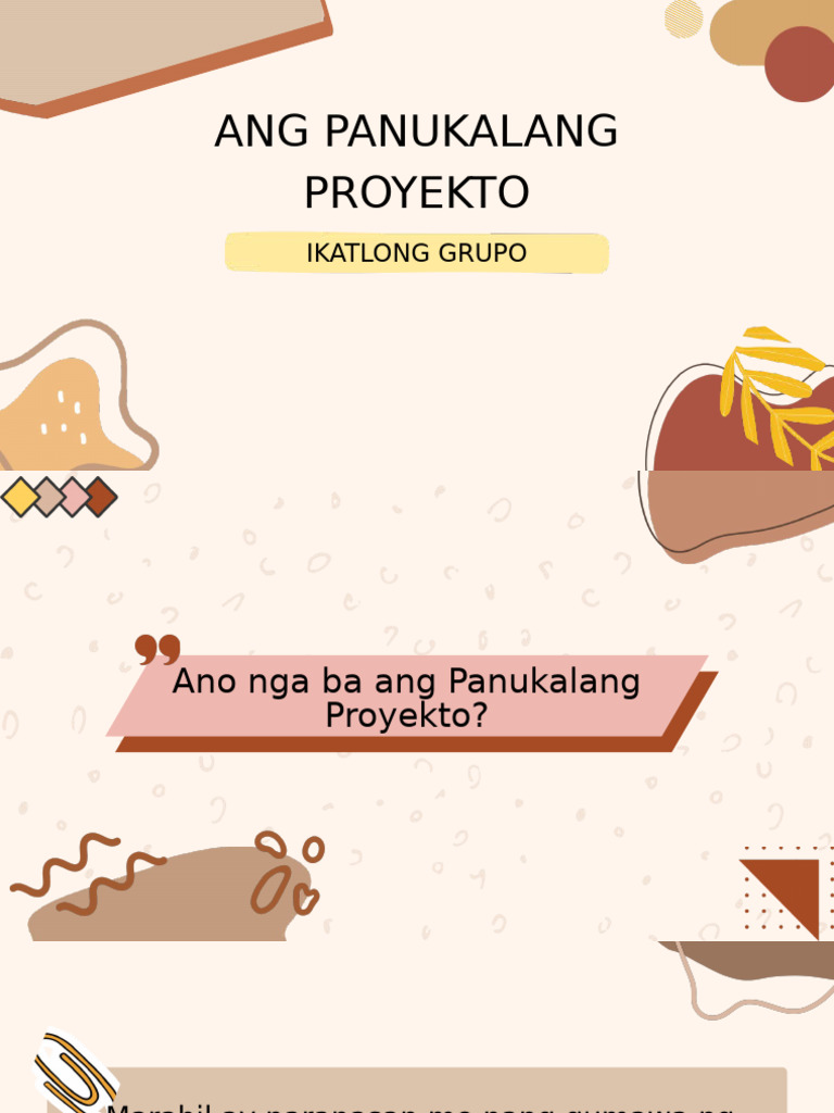 Panukalang Proyekto | PDF