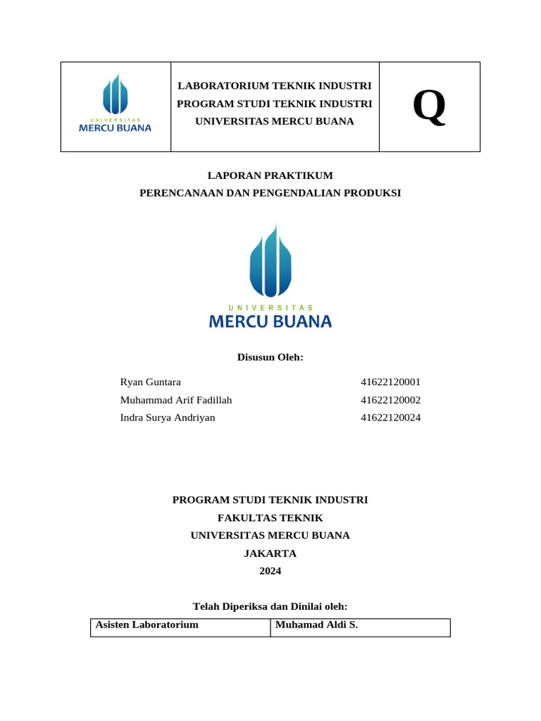 Laporan Praktikum PPIC Modul 1-2 | PDF