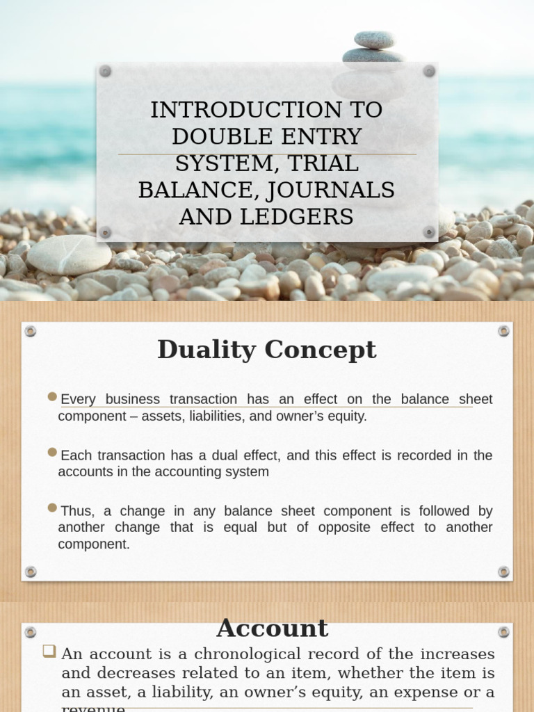Double Entry, Trial Balance, Journals and Ledgers | PDF | Debits And ...