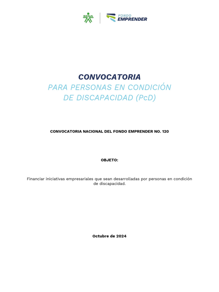 Emprendimiento para PcD | PDF | Iniciativa empresarial | Invalidez