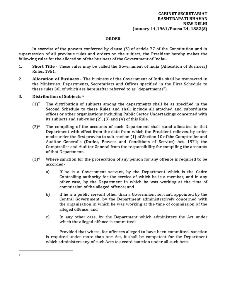 Posting Order | PDF | Government Of India | Governance