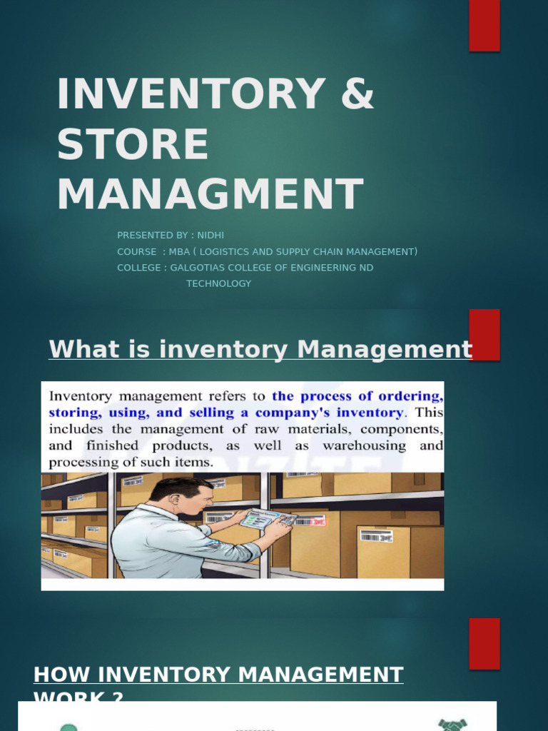 Inventory Management Strategies Explained | PDF | Technology & Engineering