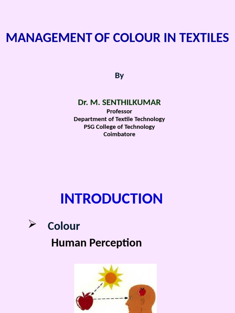 Colour Science - Preparation and Dyeing | PDF | Color | Dyeing