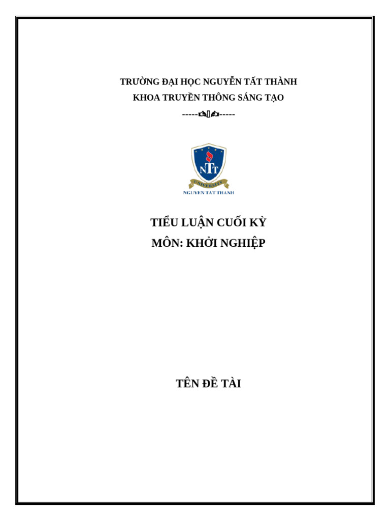 2 Mautieuluan - CHUAN CUA KHOA TTST | PDF