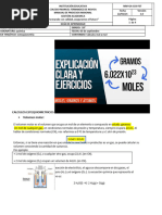 Ejercicios Resueltos de Moles y Masa Molar | PDF | Mole (Unidad ...