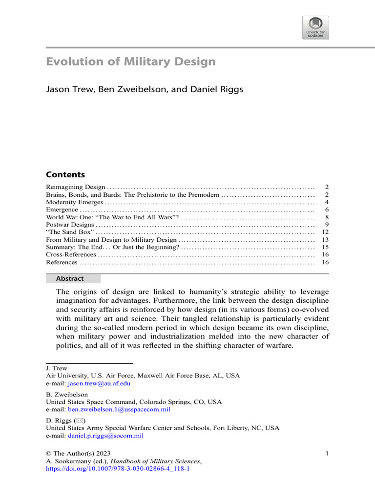 Evolution of Military Design: Jason Trew, Ben Zweibelson, and Daniel ...