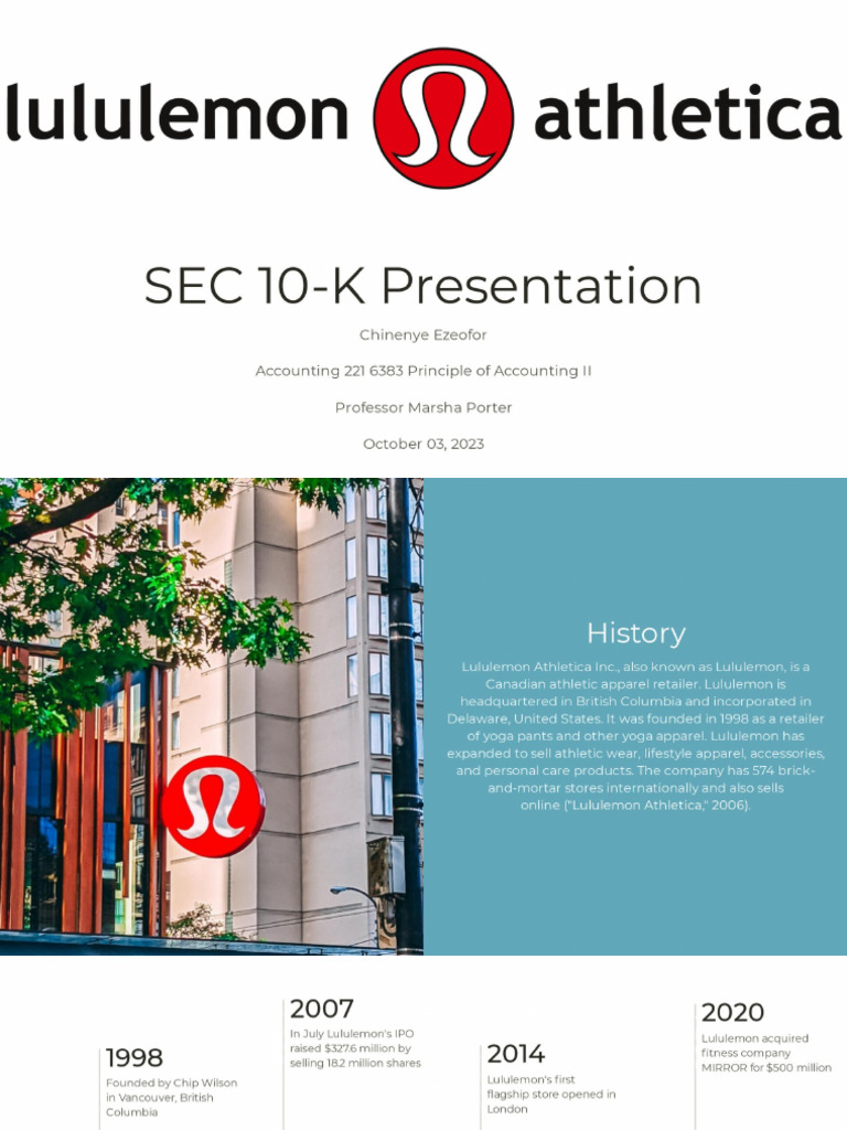 Final Lululemon Presentation | PDF