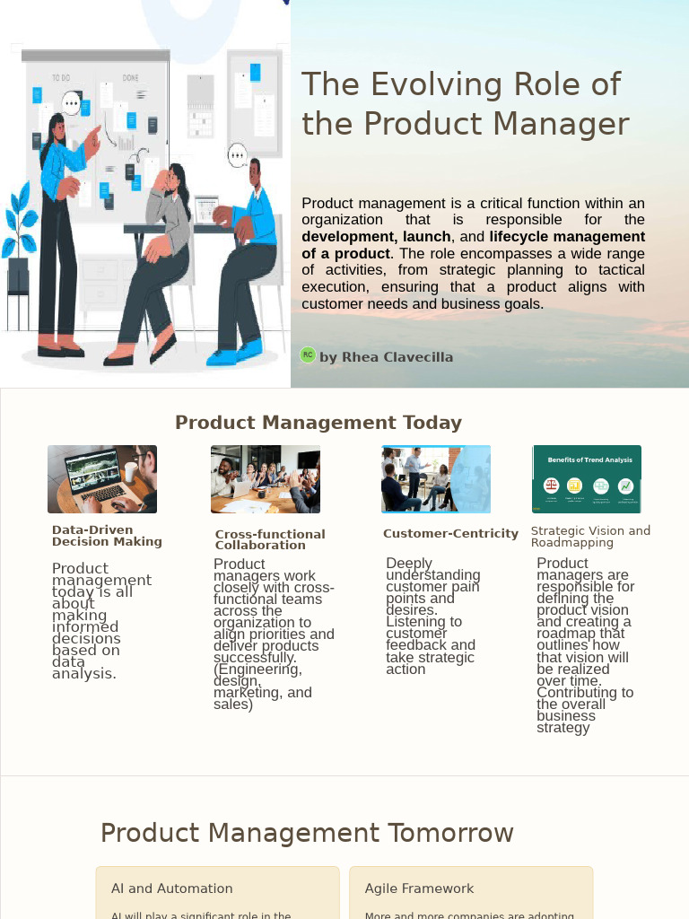 The-Evolving-Role-of-the-Product-Manager | PDF | Performance Indicator | Goal