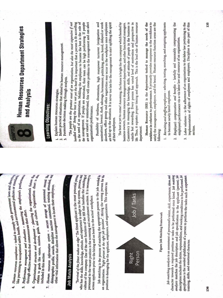 Chapter 8 - Human Resource Department Analysis | PDF
