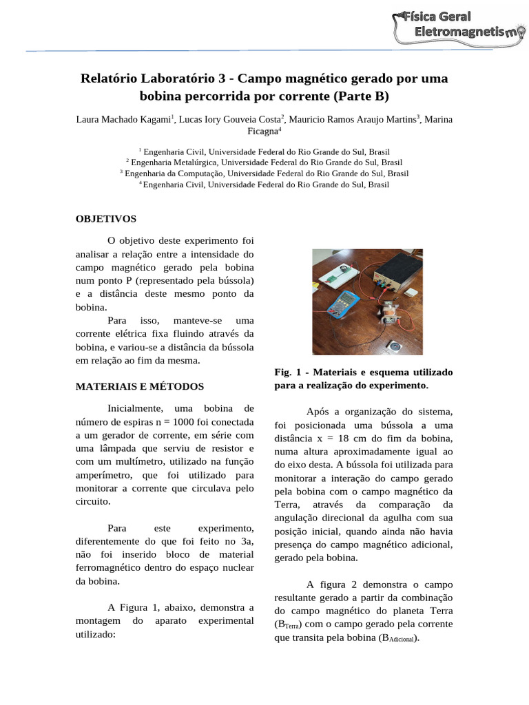 Caderno Lab 3b | PDF | Magnetismo | Indutor