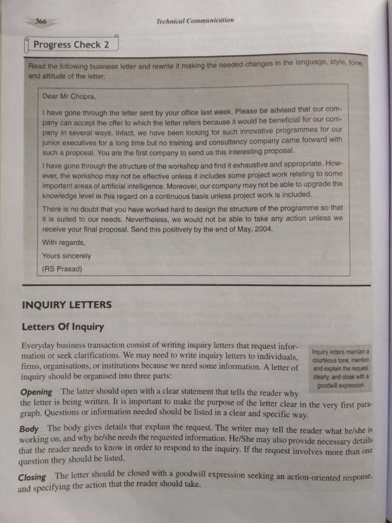 Business Letters - Samples | PDF