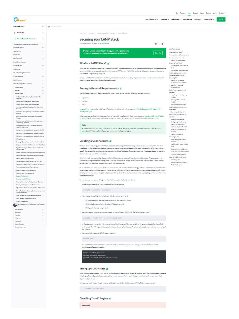 Security Your Server and LAMP | PDF | Secure Shell | Superuser