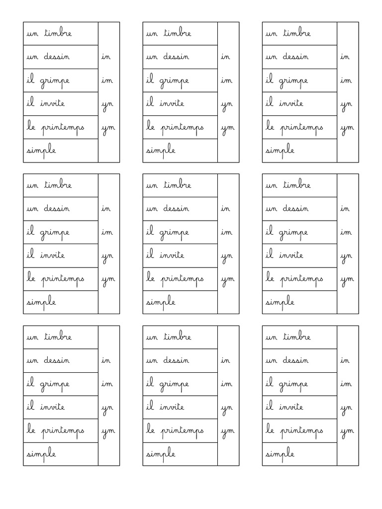 Liste Mots | PDF