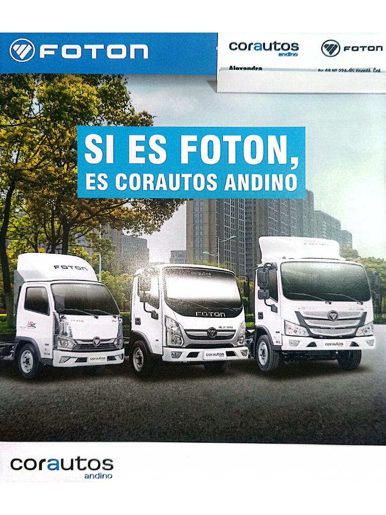 Catálogo FOTON | PDF