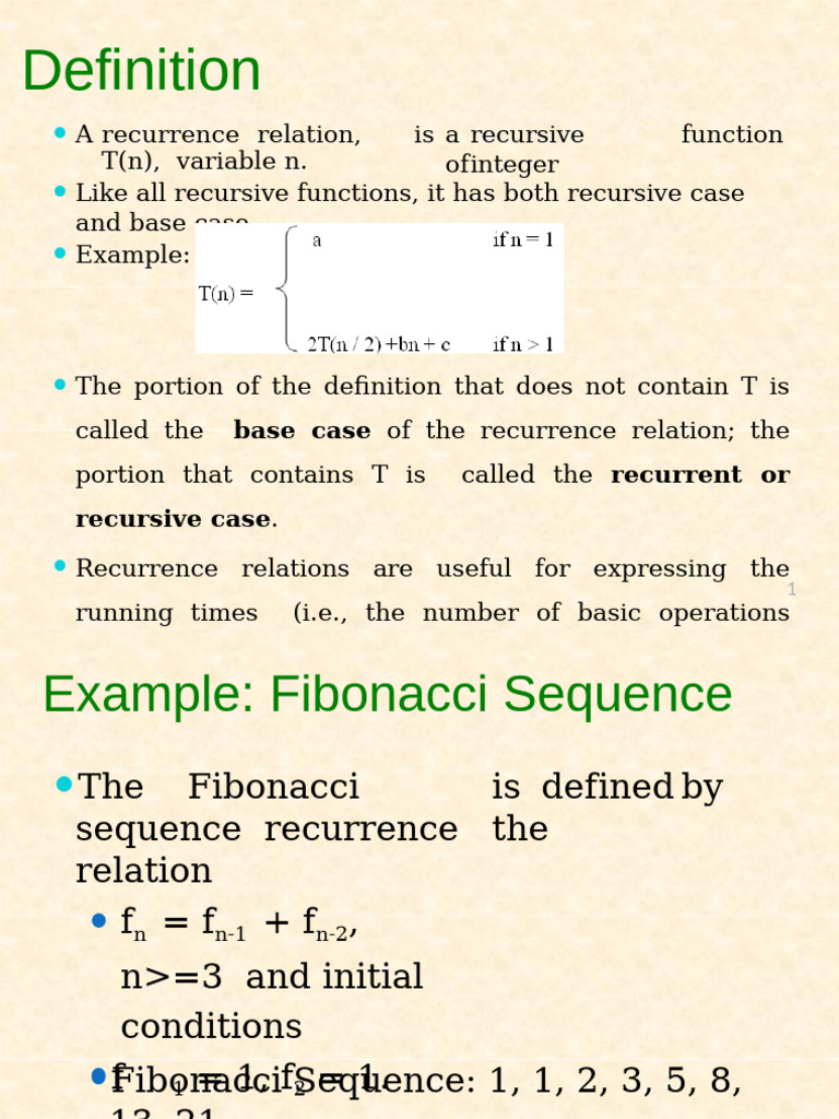 4-5. Mathematical Analysis of Recursive and NonRecursive Techniques | PDF | Recurrence Relation ...