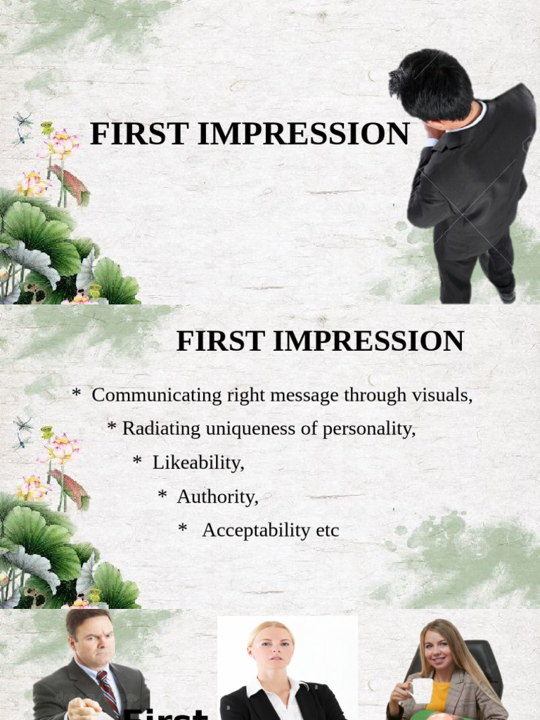 First Impressions | PDF | Behavioural Sciences | Human Communication