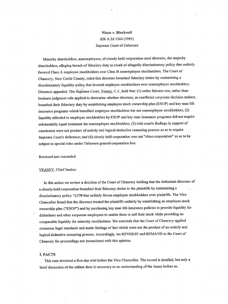 Corporate Law, Oppression Cases | PDF