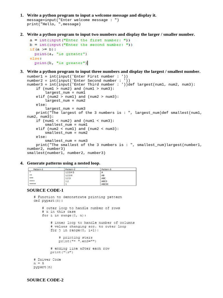 Python Programs | PDF | Software Engineering | Elementary Mathematics