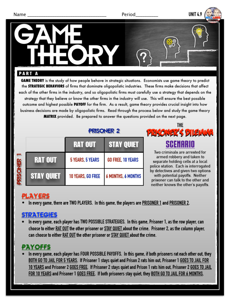4.9 - Game Theory PDF | PDF | Game Theory | Mathematical And Quantitative Methods (Economics)
