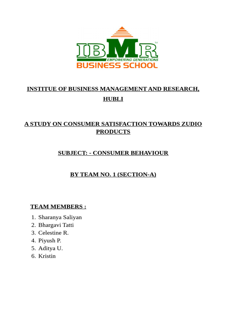 CB Project | PDF | Consumer Behaviour | Brand