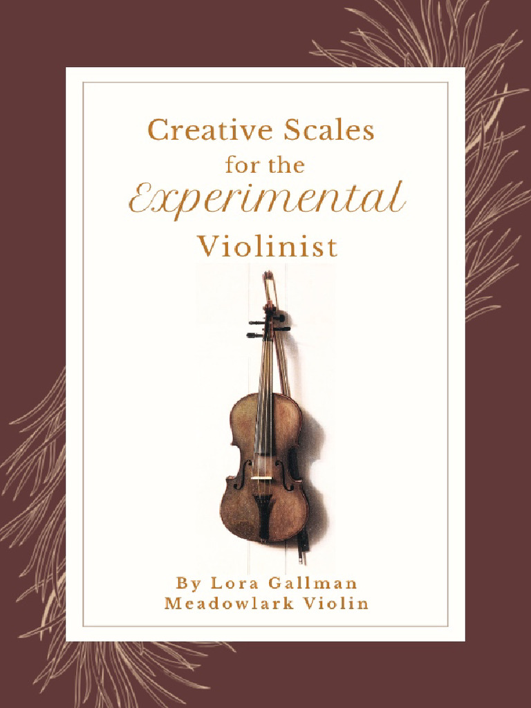 Creative Scales for the Experimental Violinist | PDF | Minor Scale ...