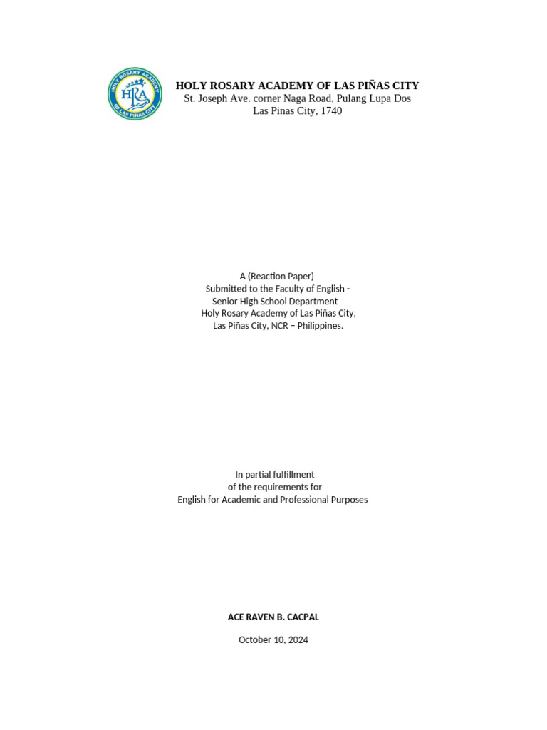 Cover Page Template | PDF