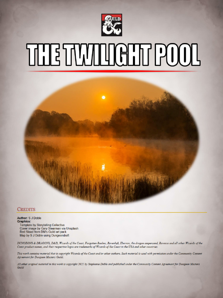 S J Doble - The Twilight Pool | PDF