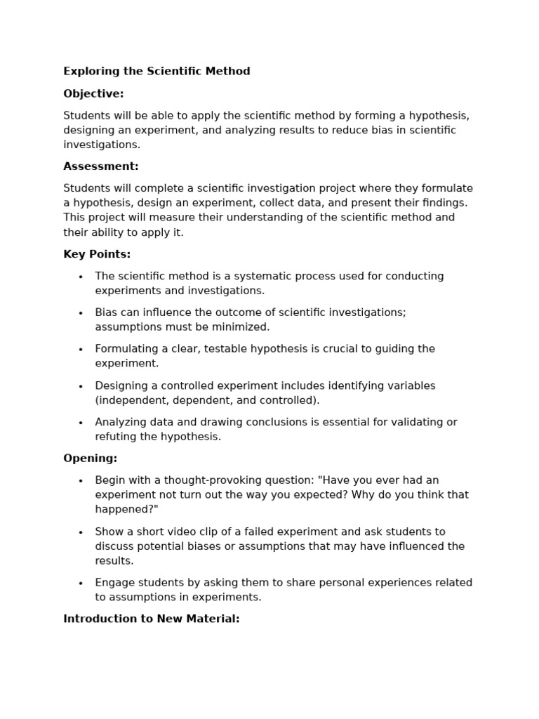 Exploring The Scientific Method | PDF | Experiment | Scientific Method