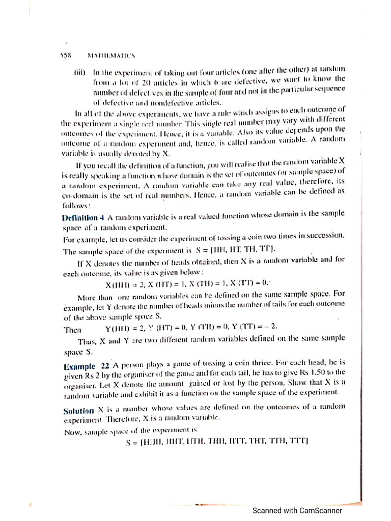 Probability Ex13.4 | PDF