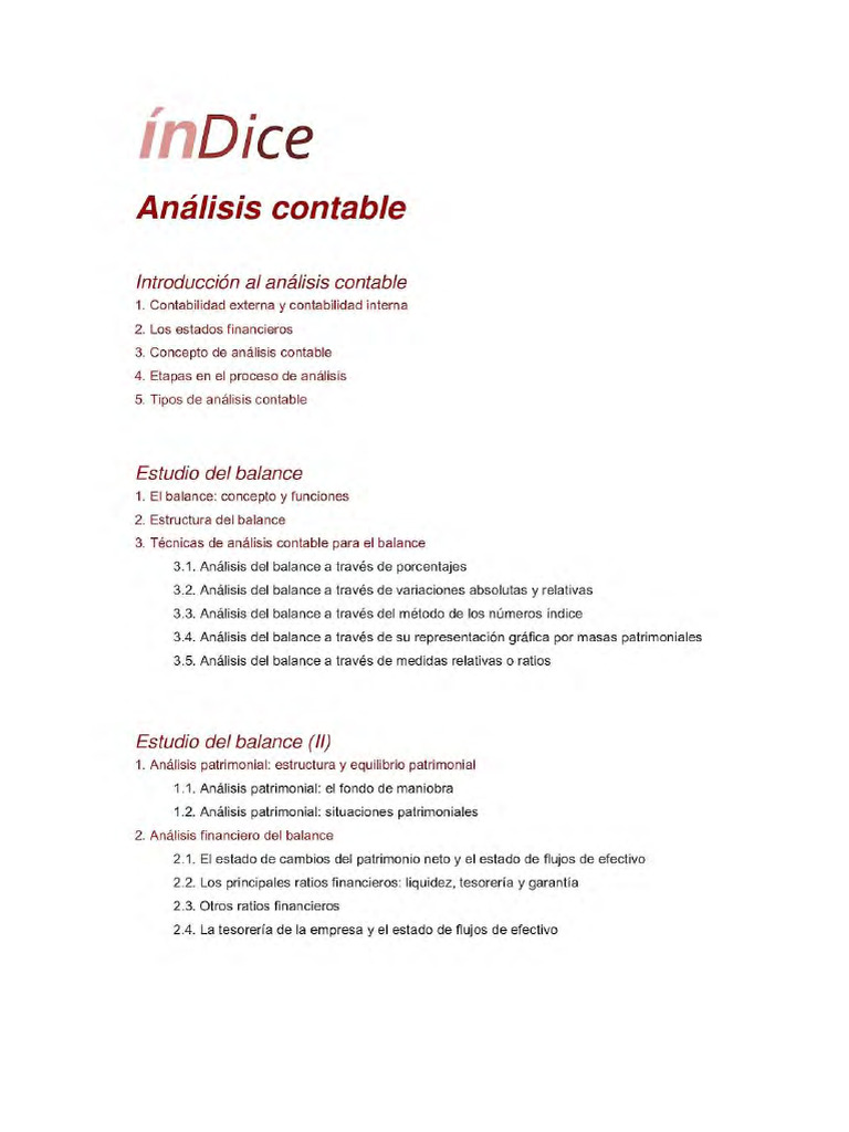 CF 1 Analisis Contable | PDF