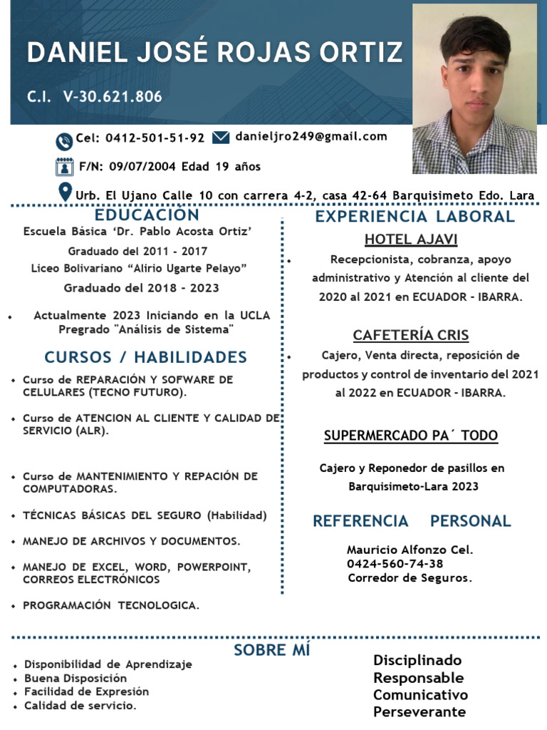 DANIEL ROJAS CURRICULUM 2023 (1) | PDF